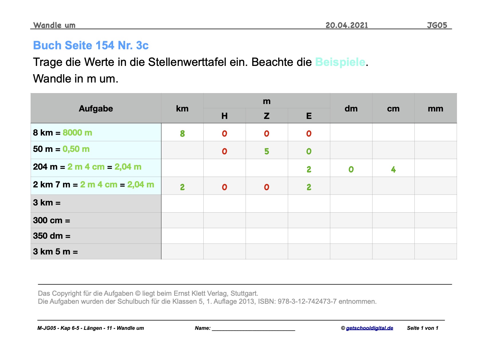 Längen (KW16) – getschooldigital.de